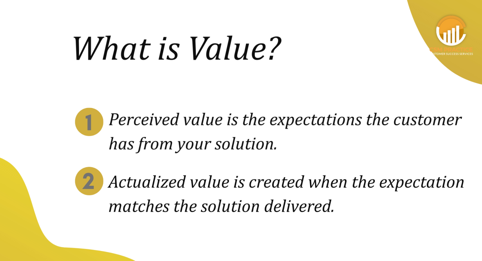 Tips to Best Balance Your Customers Value - CSM Practice