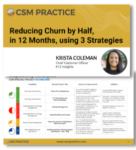 Reduce Churn by half by Krista Coleman - CSM Practice